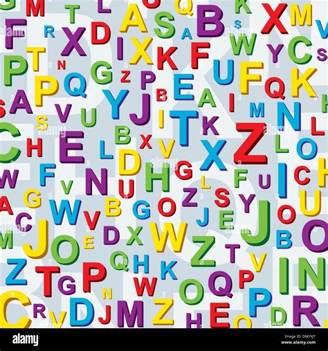Vector Colorful Letters Stock Vector Image And Art Alamy