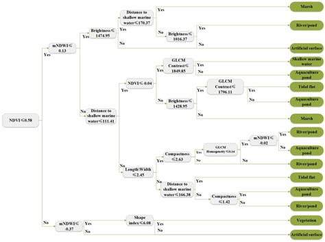 Classification Rules Of Mudflat Wetland Download Scientific Diagram