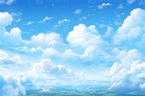 Anime Background Scenery Clouds
