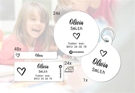 Personalised Label Set For School