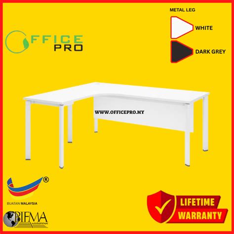Ut 60 Fully White Modern L Shape Table Writing Home Office Table Meja