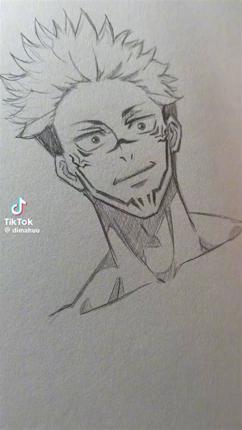 Sukuna Drawing Tutorial