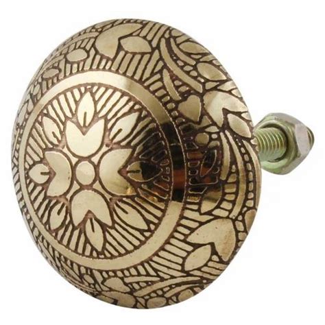 Gold Brass Floral Drawer Knobs For Cabinet Fitting At Rs 130piece In