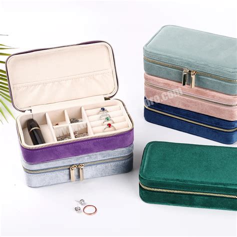Custom Logo Velvet Travel Portable Mens Mini High Quality Organizer Box