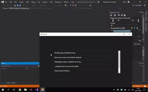C How To Fix Listbox Flickering Only After I Minimized The Form