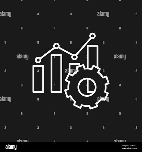 Data Analytics And Process Automation Icon For Business Intelligence Performance Management