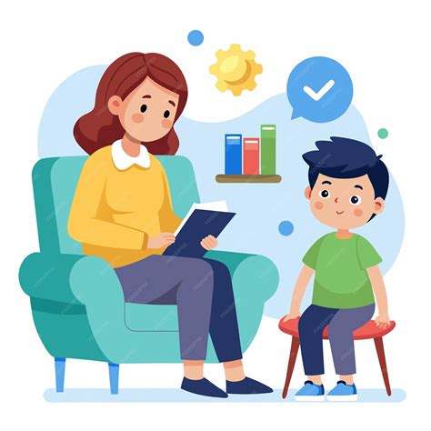 Un Psicólogo Infantil Ofrece Orientación Y Apoyo A Un Adolescente Con