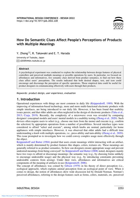 Pdf How Do Semantic Clues Affect Peoples Perceptions Of Products