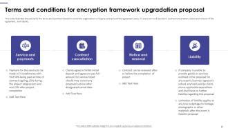 Encryption Framework Upgradation Proposal Powerpoint Presentation Slides PPT Template