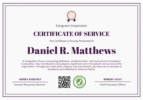 Free Long Service Award Certificate Template To Edit Online