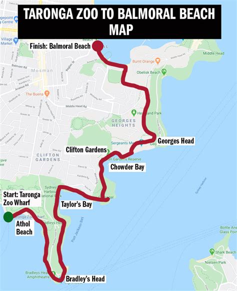Zoológico De Taronga Sydney Australia Mapa
