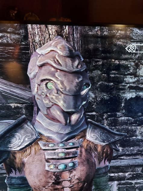 Brunhilde The Ginger Wearing The Shellbug Helmet R Skyrim