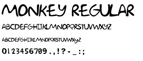 Monkey Regular Font — Free Sans Serif Basic Font Pickafont