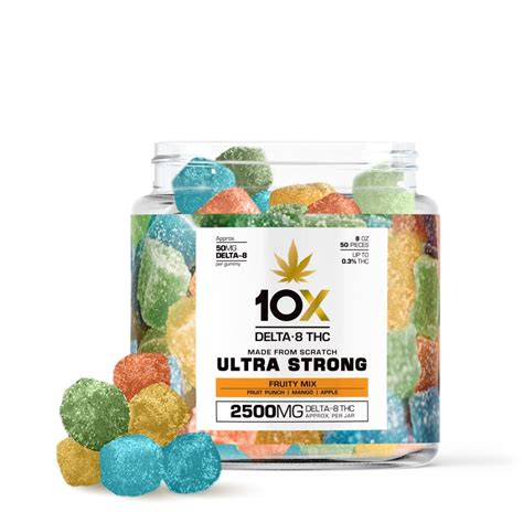 Delta 8 Thc Gummies 50mg Tropical Mix