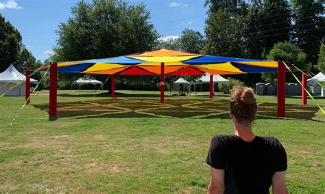 New Stretch Shapes Truss Covers For Temporary Shade Structures