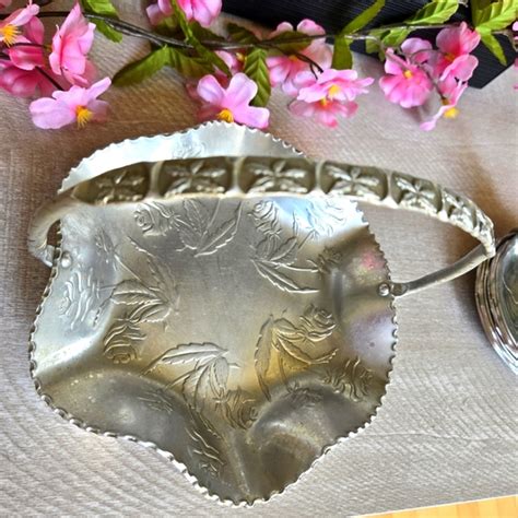 Accents Vintage Hand Hammered Aluminum Embossed Candy Dish 195s Poshmark