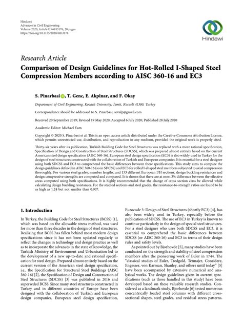 pdf comparison of design guidelines for hot rolled i shaped steel