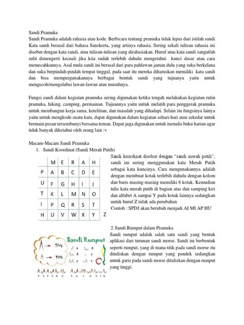Materi Sandi Pramuka Pdf