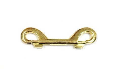 Double Ended Trigger Clips Hooks Solid Brass Brass Plated Nickel Plate