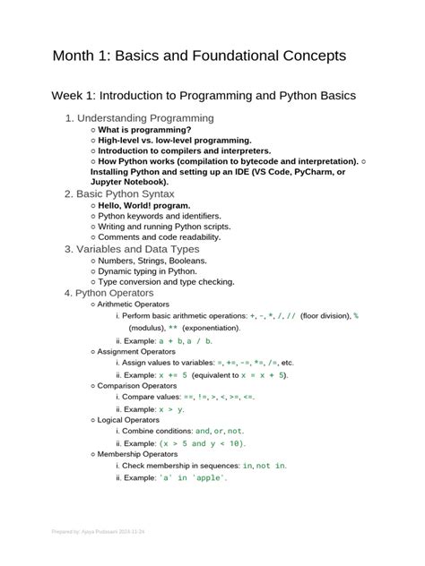Python Learning Syllabus Basic To Advanced 3 Months Duration Pdf