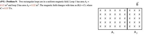 Solved Problem Two Rectangular Loops Are In A Chegg Com