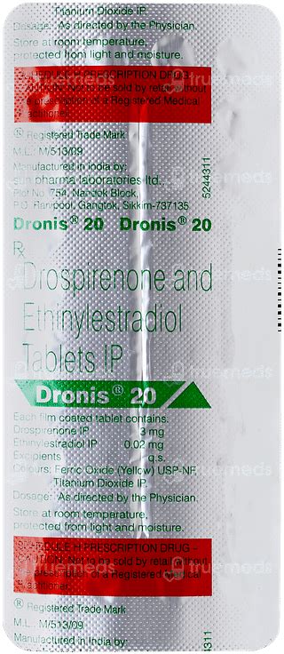 Dronis 20 Order Dronis 20 Tablet Online At Truemeds