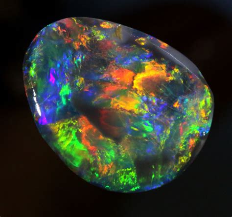 Black Opal That Needs To Be Polished Black Opal Stone Black Opal