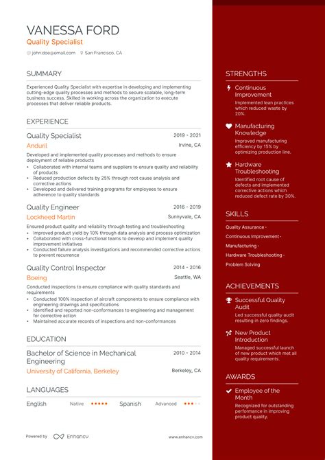 8 Quality Manager Resume Examples And Guide For 2024
