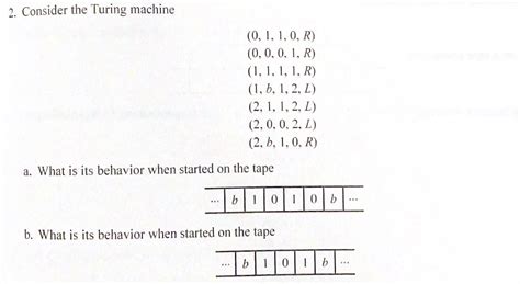 Solved Discrete Mathematics Turing Machine Consider The