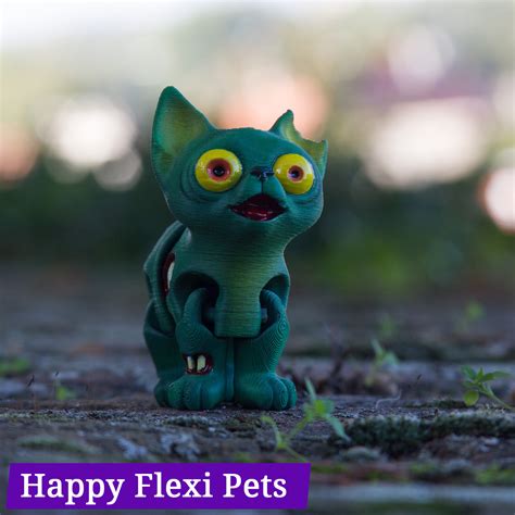 🧟 Zombie Kitty The Flexi Toy 10・ Stl File For 3d Printing・cults