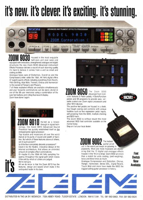 Classic Zoom Guitar And Studio Effects Of The Early 1990s Planet Botch