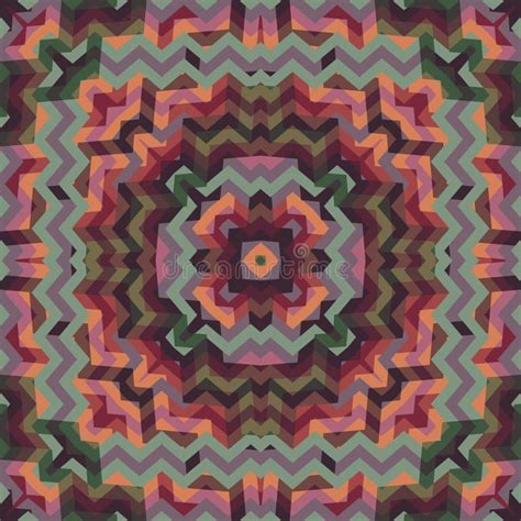 Cute Tile Geometric Seamless Pattern Vector Design Funky Repeat
