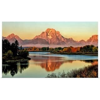 Autumn Smoke And Clouds At The Oxbow Poster Print Multi Bed Bath