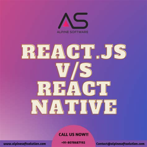 react js v s react native