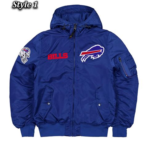 Bomber Royal Buffalo Bills Historic L 2b Jacket