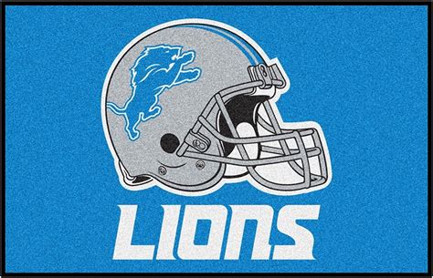 Detroit Lions Starter Rug 19x30 Detroit Lions Nfl Detroit Lions Team Colors