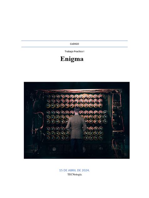 Alan Turing Y La Máquina Enigma Pdf Alan Turing