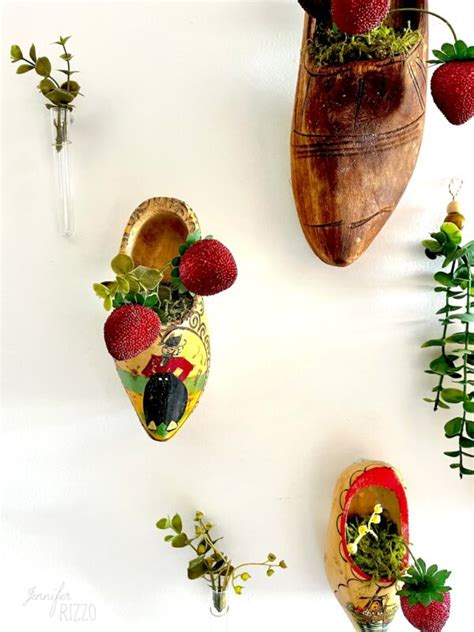 Upcycled Wooden Shoe Clogs As Vintage Wall Decor Jennifer Rizzo