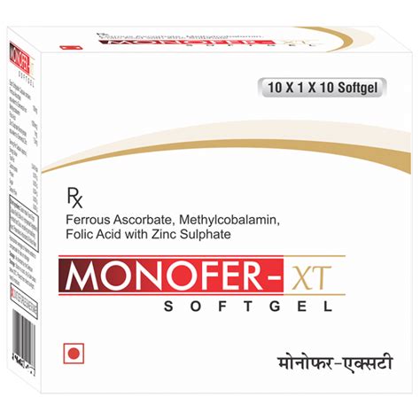 Monofer Xt Softgels Pharmtak Ophthalmics I Pvt Ltd