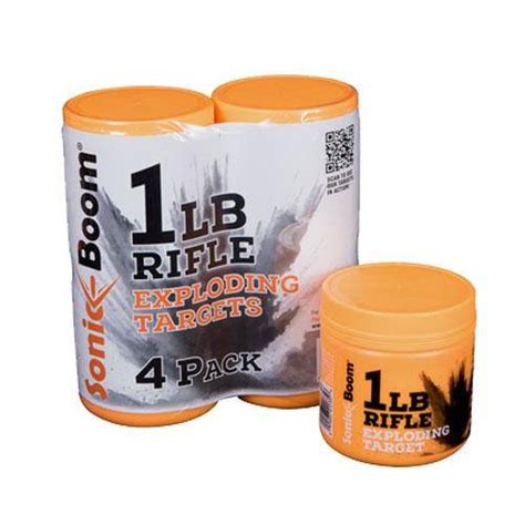 Sonic Boom Exploding Rifle Target 1lb 4pk Feather Arms