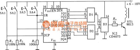 Digital Coded Lock Circuit With Cd4520 Automaticcontrol Control