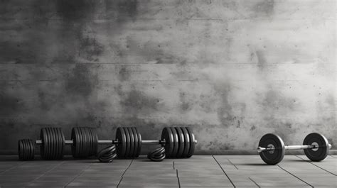 Premium Photo Background With Weights In A Gym In Gray Color