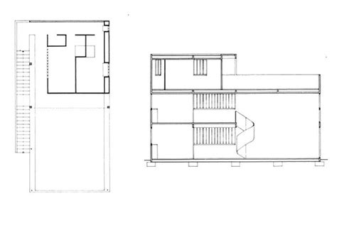 Planos De Casa Citrohan Le Corbusier Tecnne Arquitectura Y Contextos