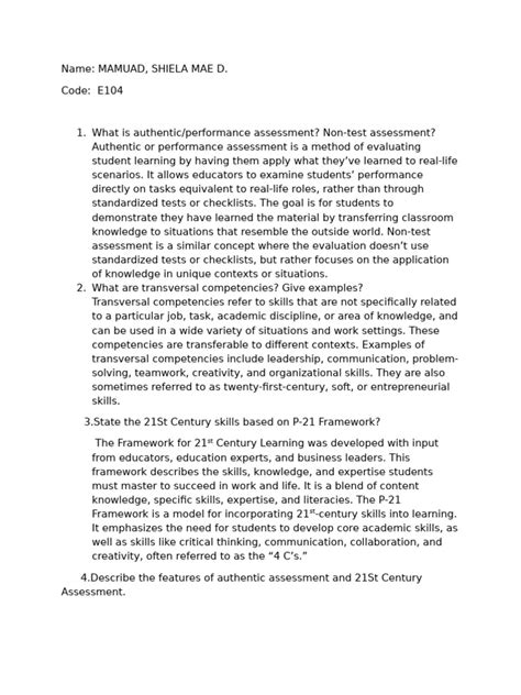 E104 Activitiy 2 Pdf Educational Assessment Knowledge