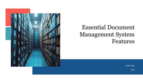 Essential Document Management System Features Ppt Structure At