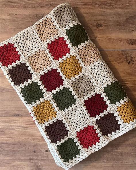 An Absolute Vintage Crochet Granny Square Blanket But A Brand New One
