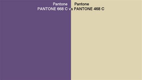 Pantone 668 C Vs Pantone 468 C Side By Side Comparison