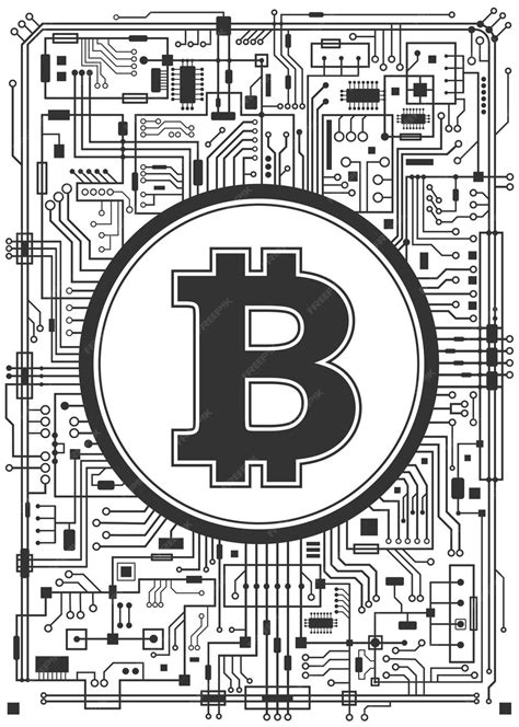 Premium Vector Bitcoin Digital Currency Background