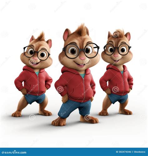 3d Alvin And The Chipmunks Concept Art By Mark Arian Royalty Free Stock