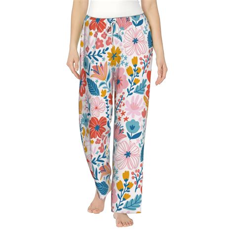 Haiem Floral Ditsy Womens Pajama Pants Ultra Lightweight Pjs Bottoms